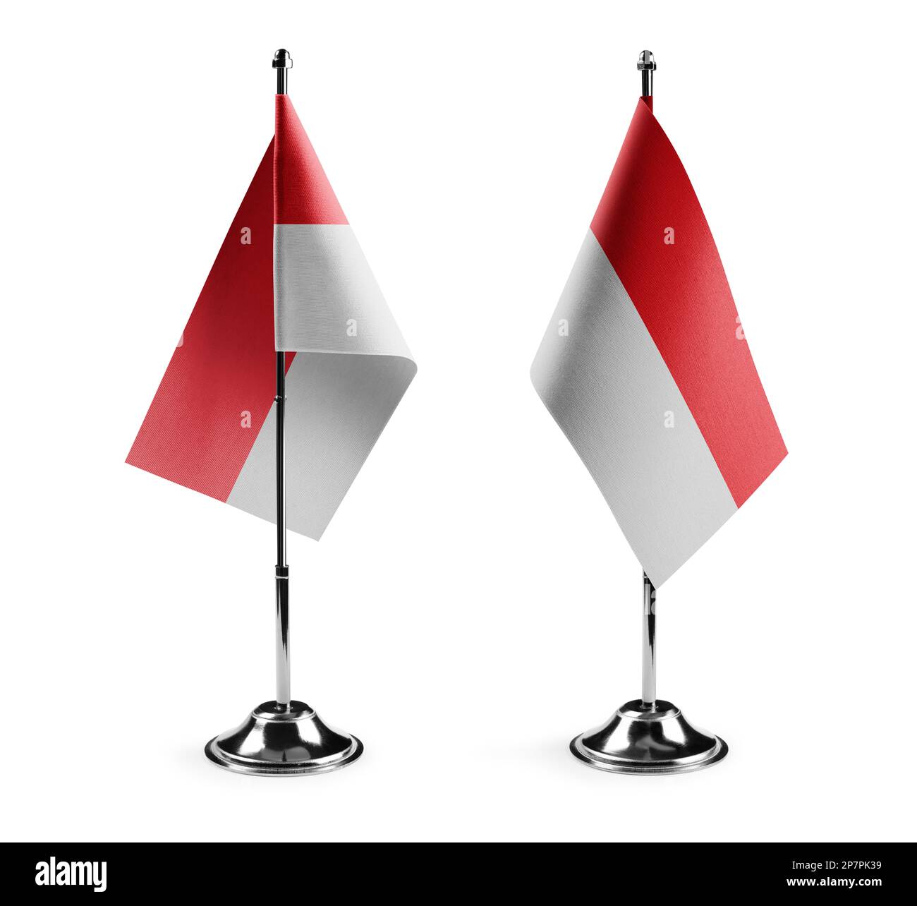 Small national flags of the Indonesia on a white background Stock Photo ...