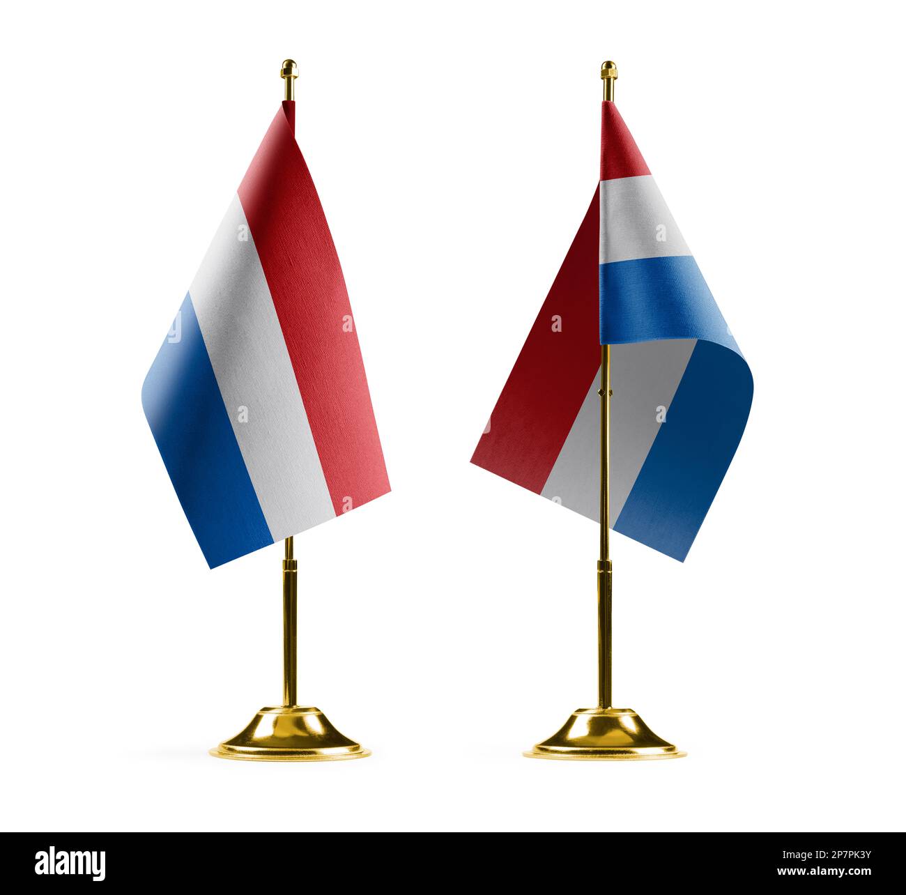 Small national flags of the Netherlands on a white background Stock ...