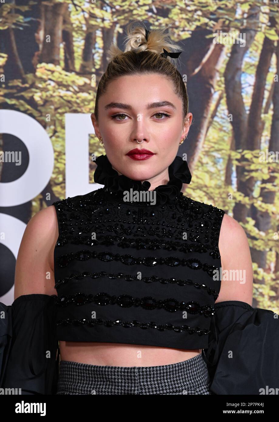 London, UK. 08th Mar, 2023. March 8th, 2023, London, UK. Florence Pugh arriving at the A Good ...