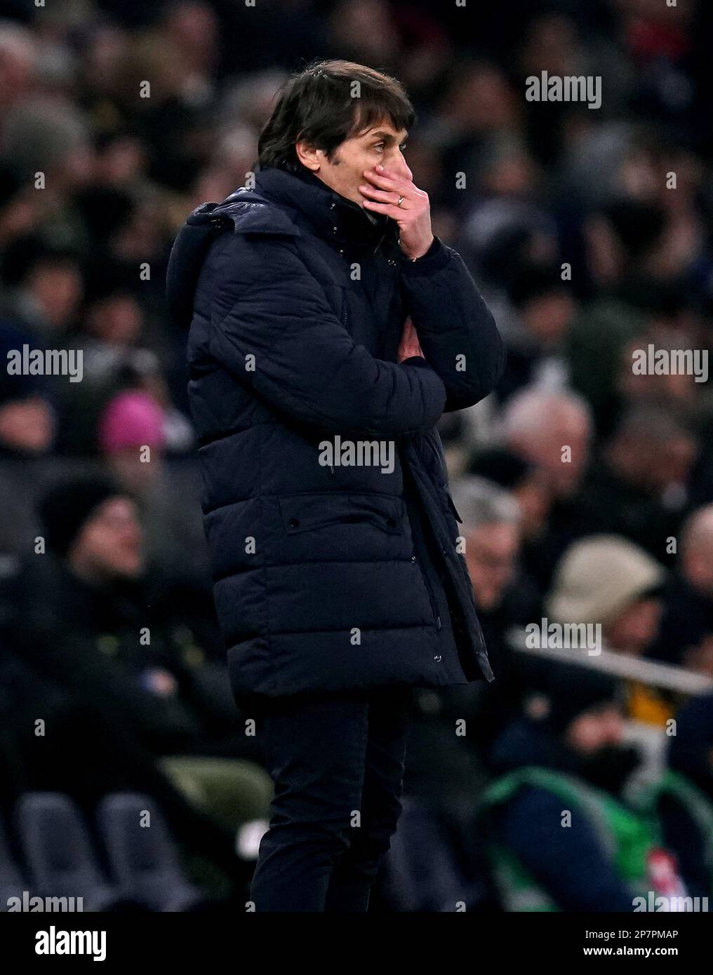 Tottenham Hotspur manager Antonio Conte during the UEFA Champions ...