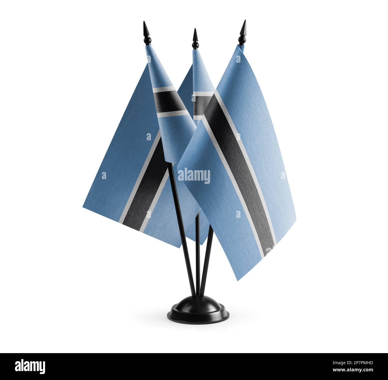 Small national flags of the Botswana on a white background Stock Photo ...