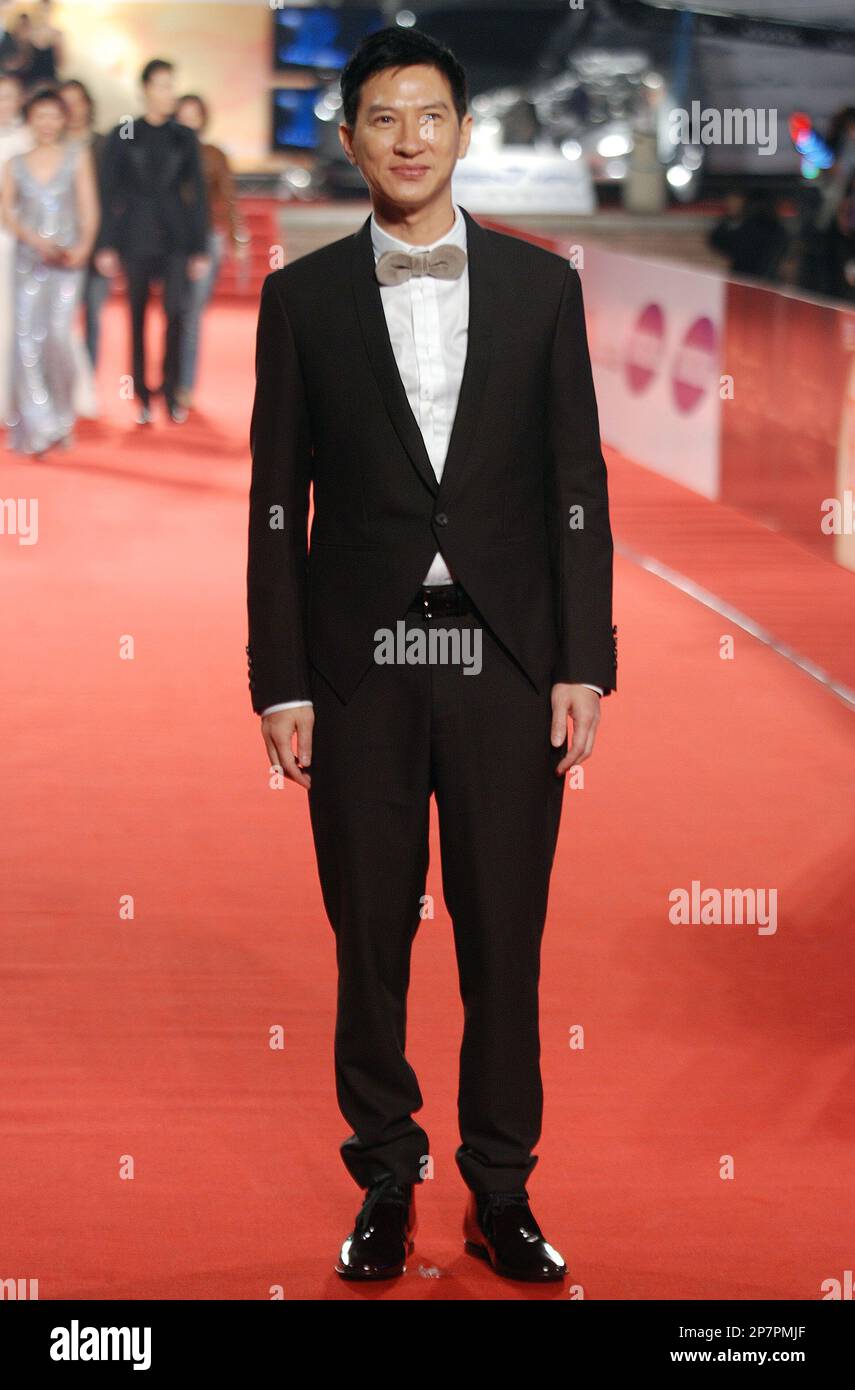 Hong Kong actor Nick Cheung arrives at the 46th Golden Horse Awards, in ...