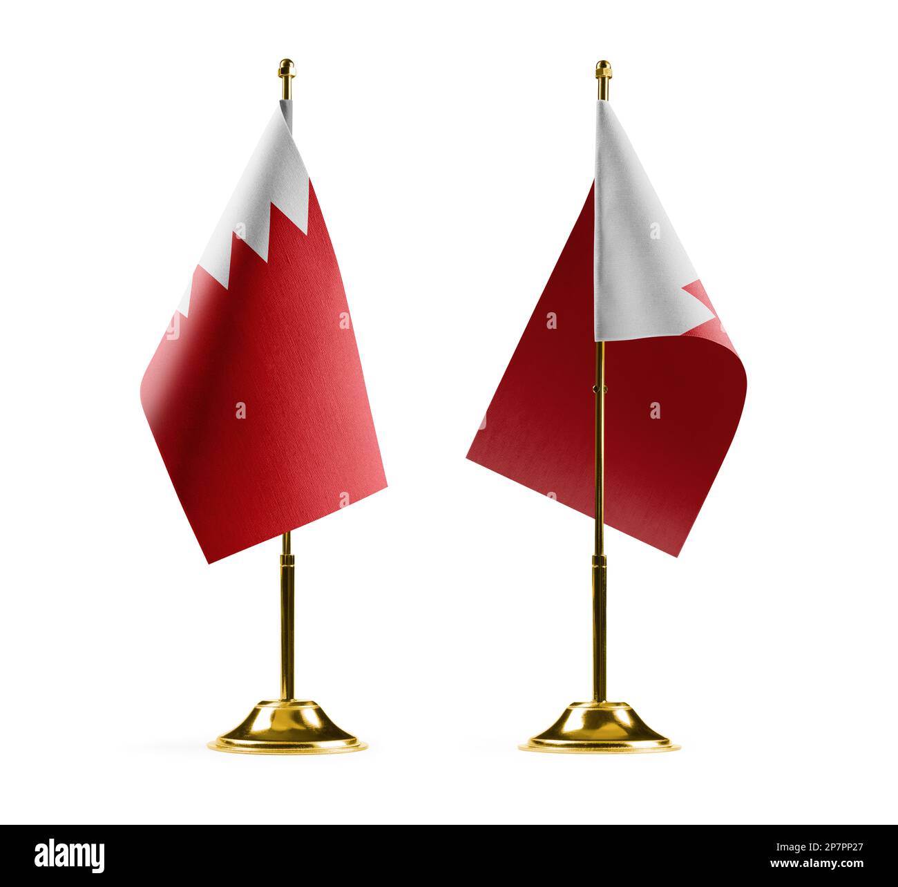 Small national flags of the Bahrain on a white background Stock Photo ...