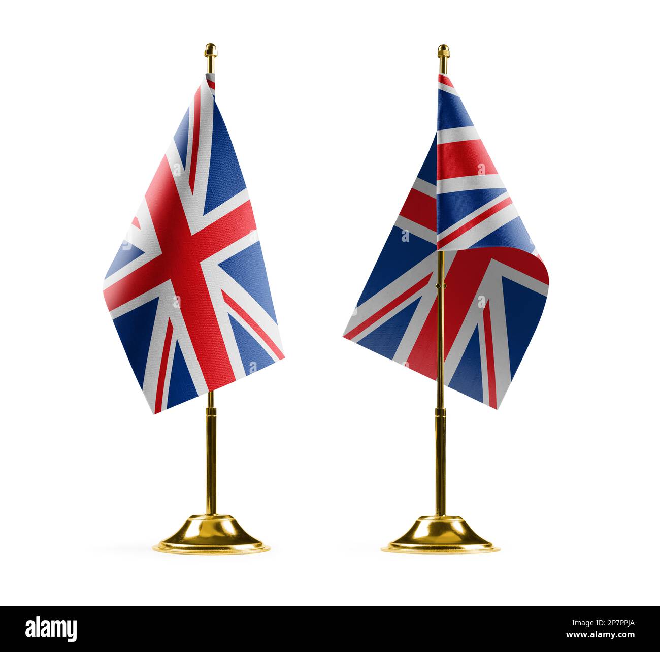 Small national flags of the United Kingdom on a white background Stock ...