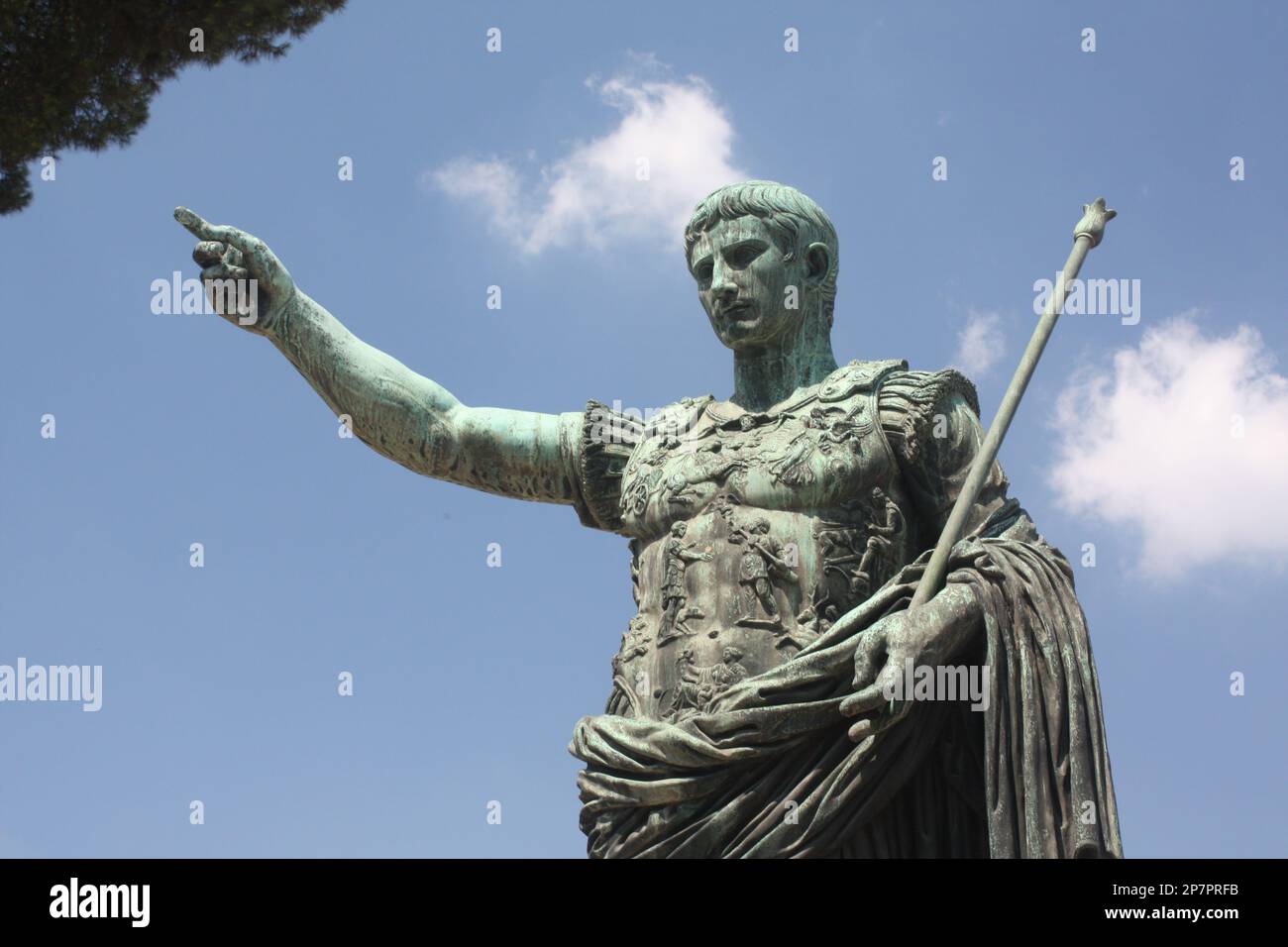 Statue of Trajan, Rome, Italy Stock Photo - Alamy