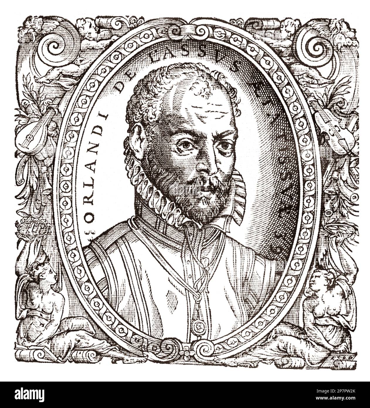 The flamand music composer ORLANDO DI LASSO ( Orlandus Lassus, Roland ...