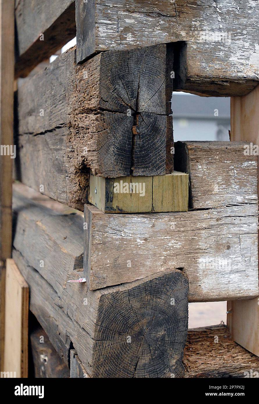 This Nov. 12, 2009 picture shows logs from 1902 which have been re ...