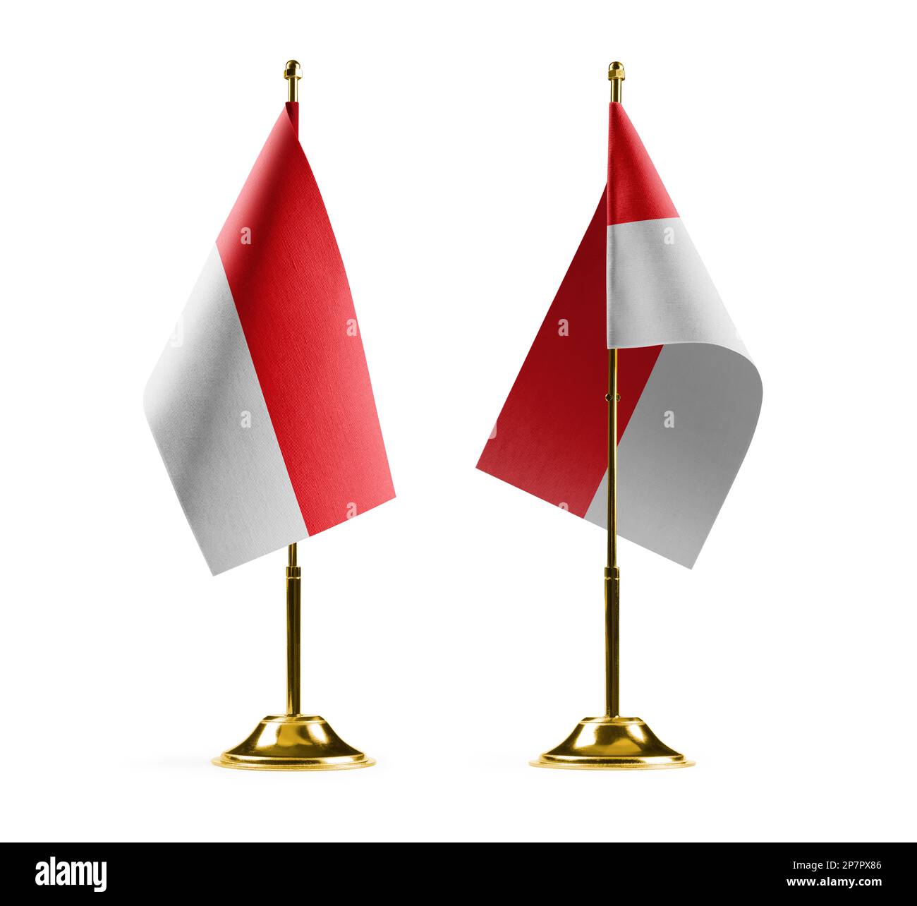 Small national flags of the Indonesia on a white background Stock Photo ...