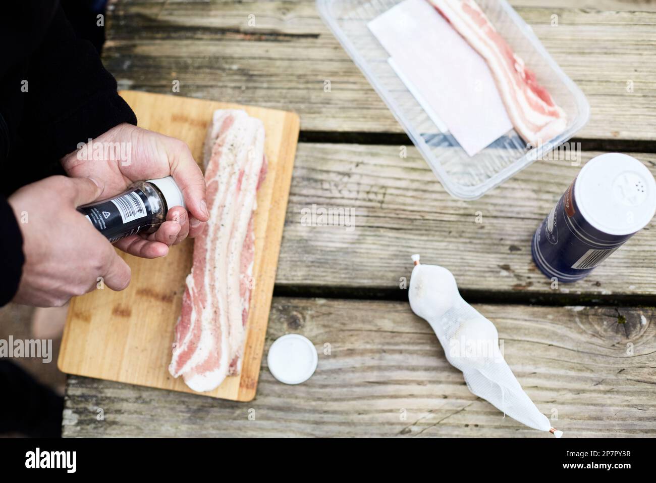 Male person seasoning piece hi-res stock photography and images - Alamy