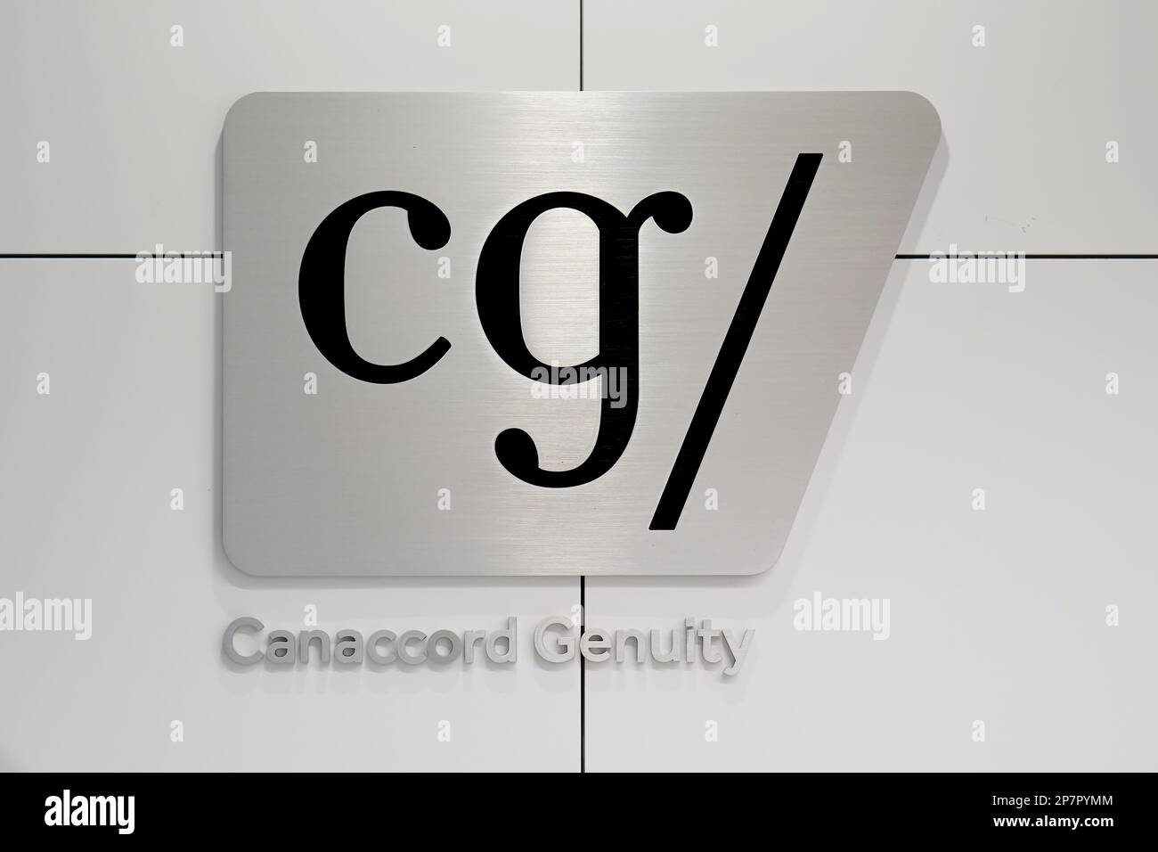 The logo for Canaccord Genuity is shown in Toronto on Wednesday, March ...