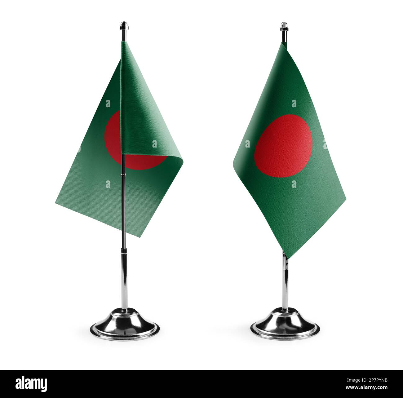 Small national flags of the Bangladesh on a white background Stock ...