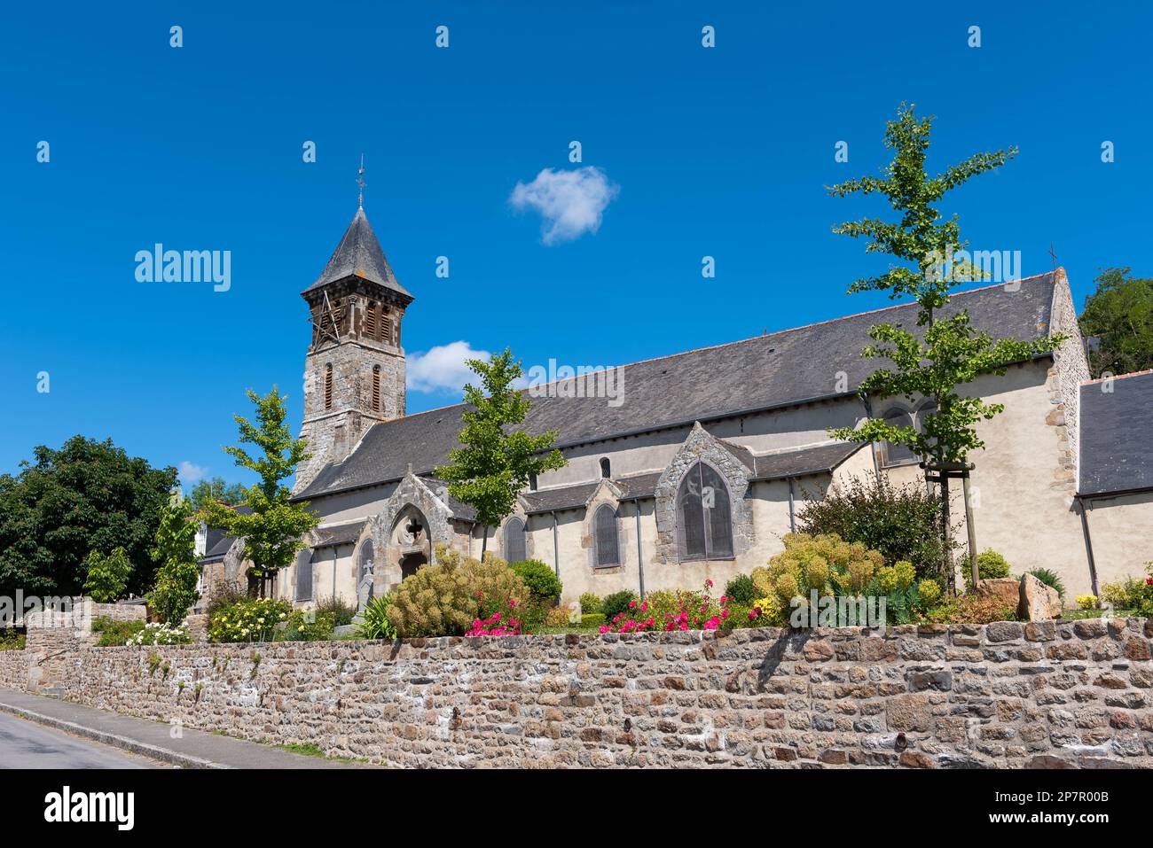 The church of Mont-Dol (Mont-Dol, Ille-et-Vilaine, Bretagne, France ...