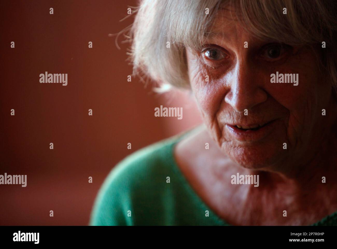 Victor Jara's widow, Joan Jara speaks during an interview with The ...
