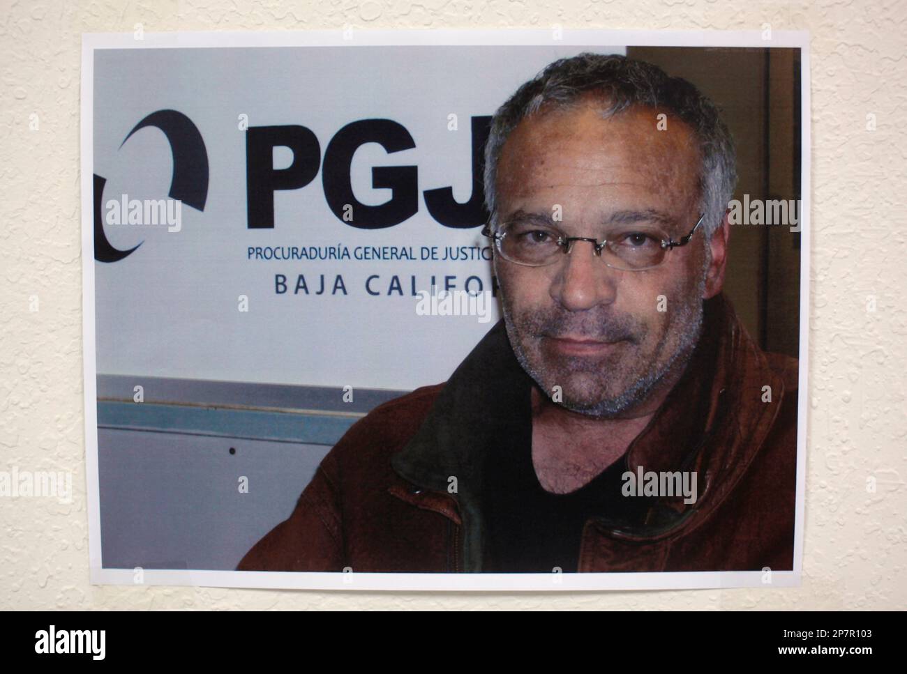 A portrait of US citizen Robert Alan Frascarelli, 49, is displayed for ...