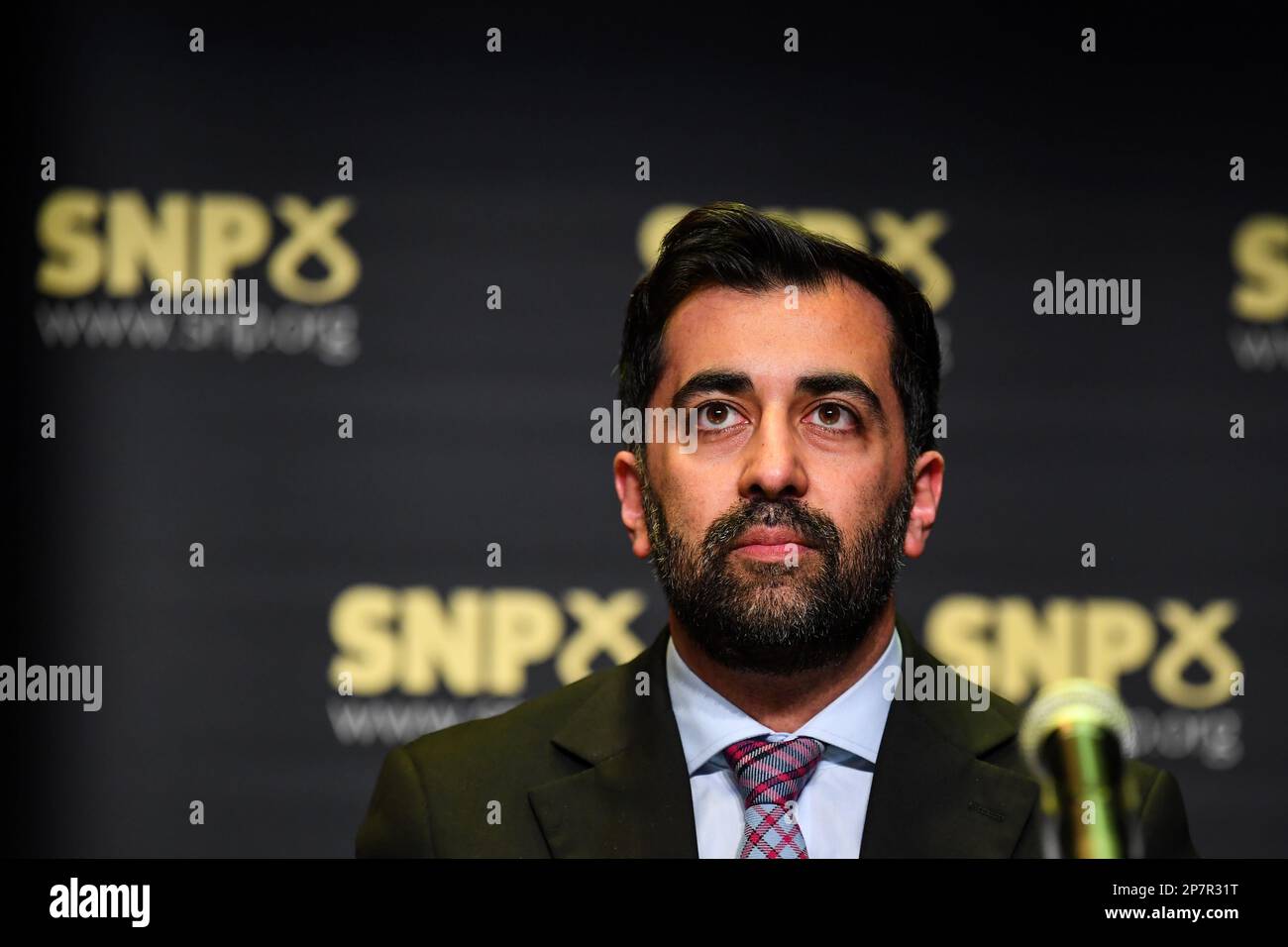 SNP leadership candidate Humza Yousaf taking part in the SNP leadership ...