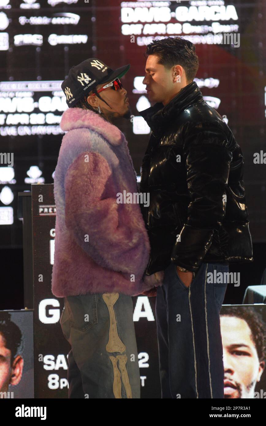 Gervonta Davis and Ryan Garcia attend the Gervonta Davis vs. Ryan ...