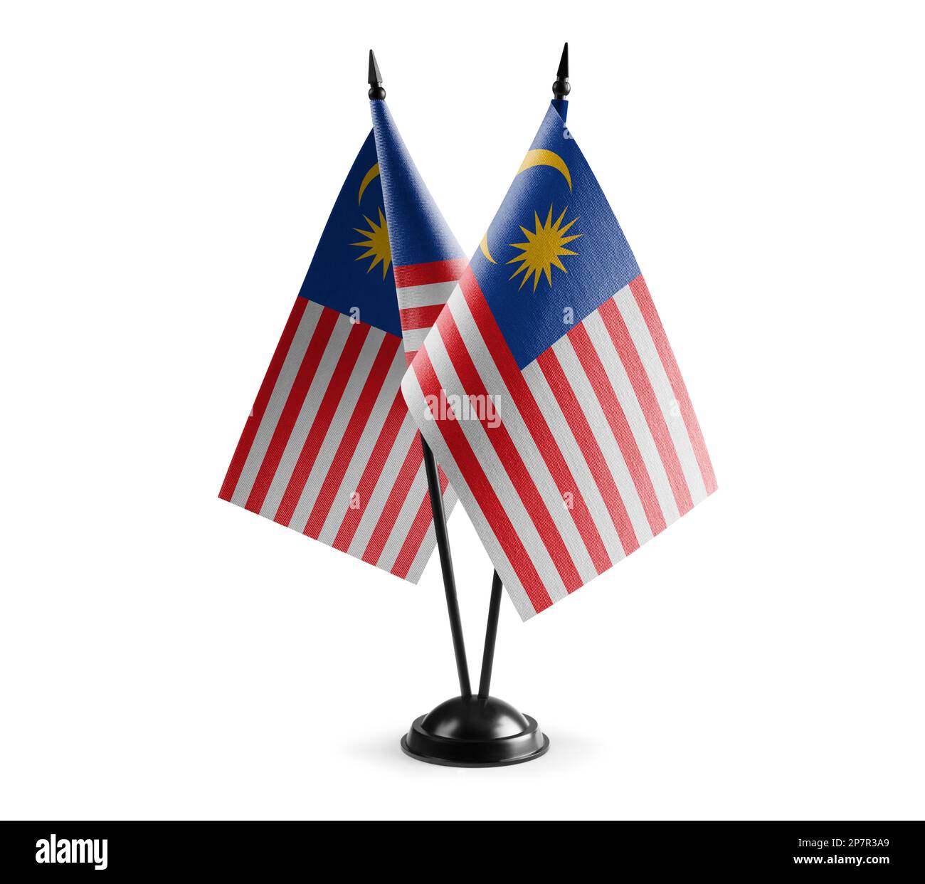 Small national flags of the Malaysia on a white background Stock Photo ...