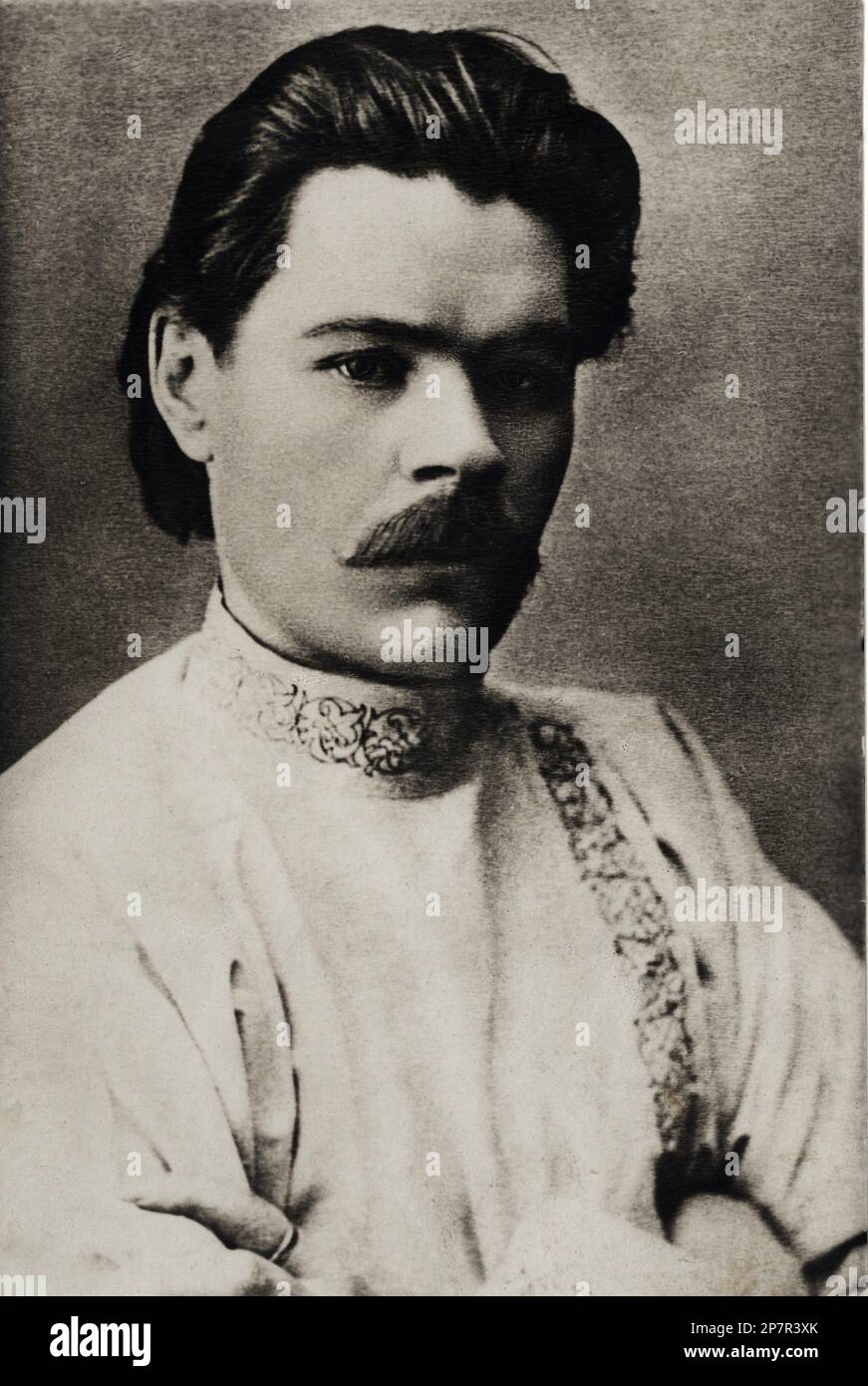 1895 c, RUSSIA : The russian poet and writer MAKSIM GORKIJ ( 1868 ...