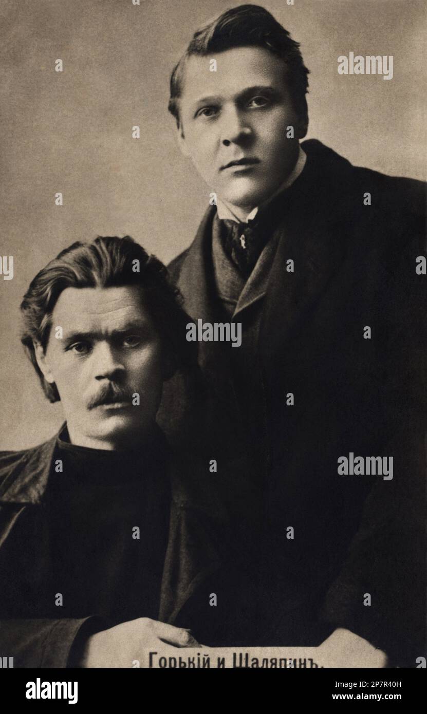 1900 c, RUSSIA : The russian poet and writer MAKSIM GORKIJ ( 1868 ...