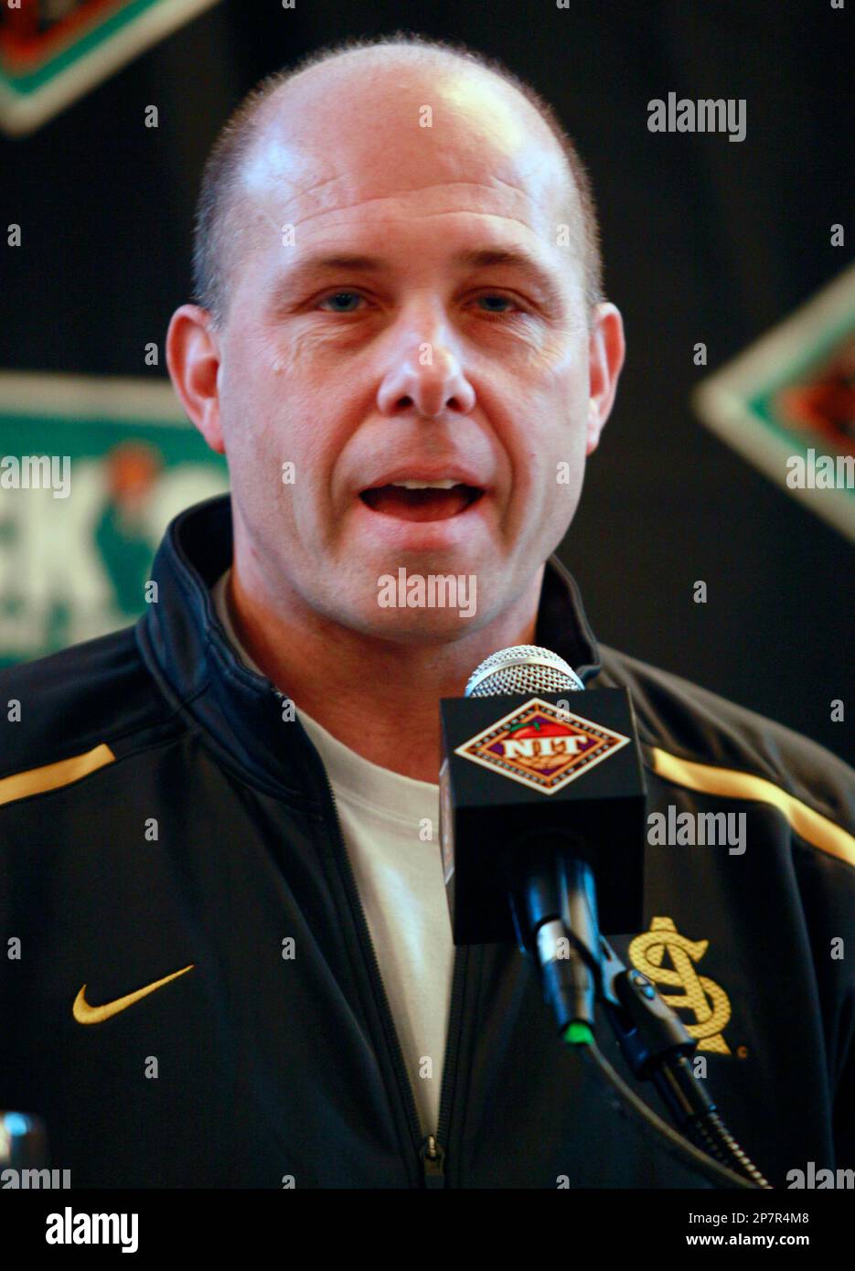 Arizona State head coach Herb Sendek speaks during an NCAA college ...