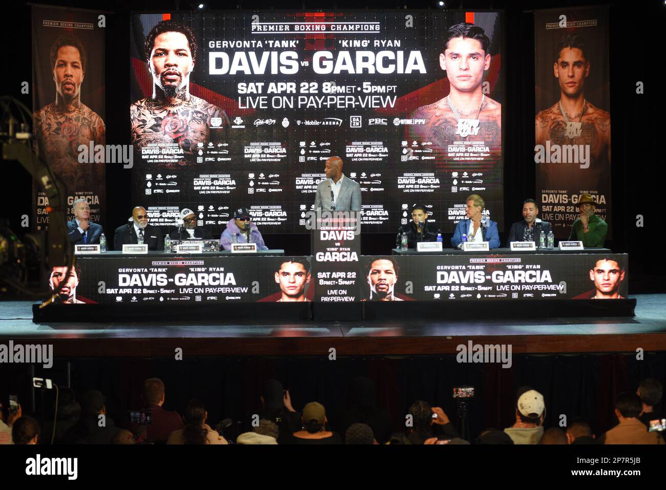 New York, USA. 08th Mar, 2023. Gervonta Davis and Ryan Garcia attend ...