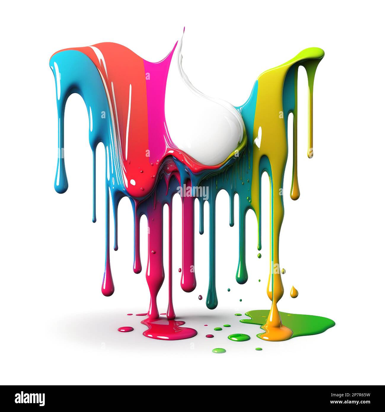 Dripping paint rainbow hi-res stock photography and images - Alamy