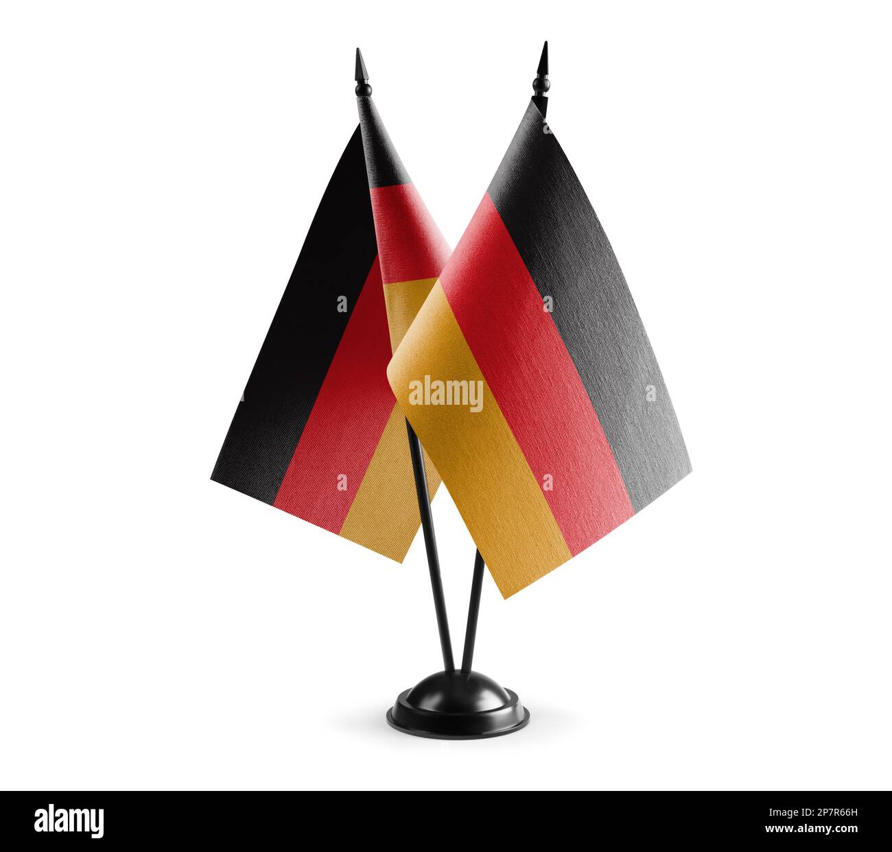 Small national flags of the Germany on a white background Stock Photo ...