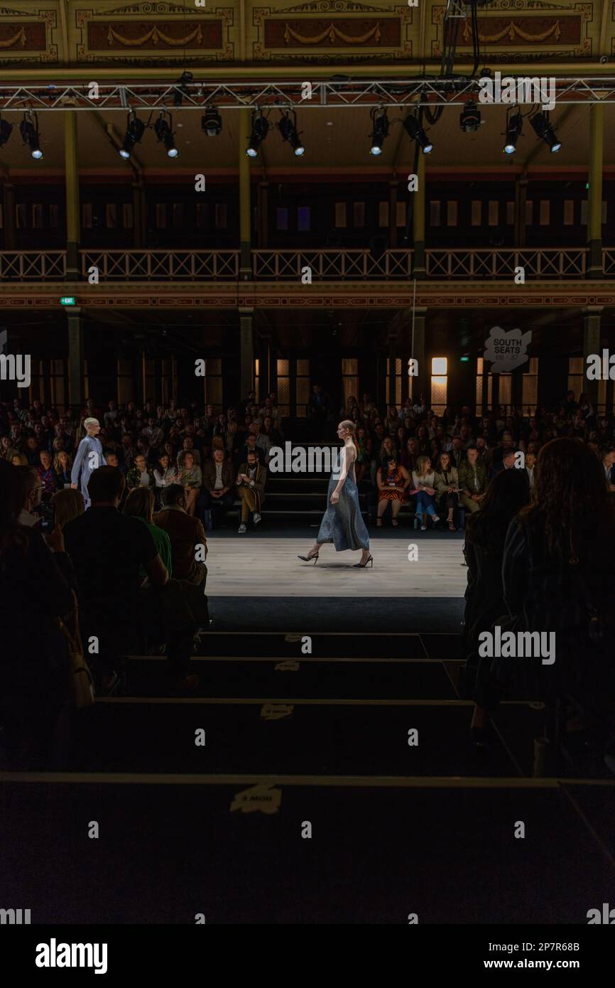 Melbourne, Australia. 08th Mar, 2023. A model showcases designs by ...