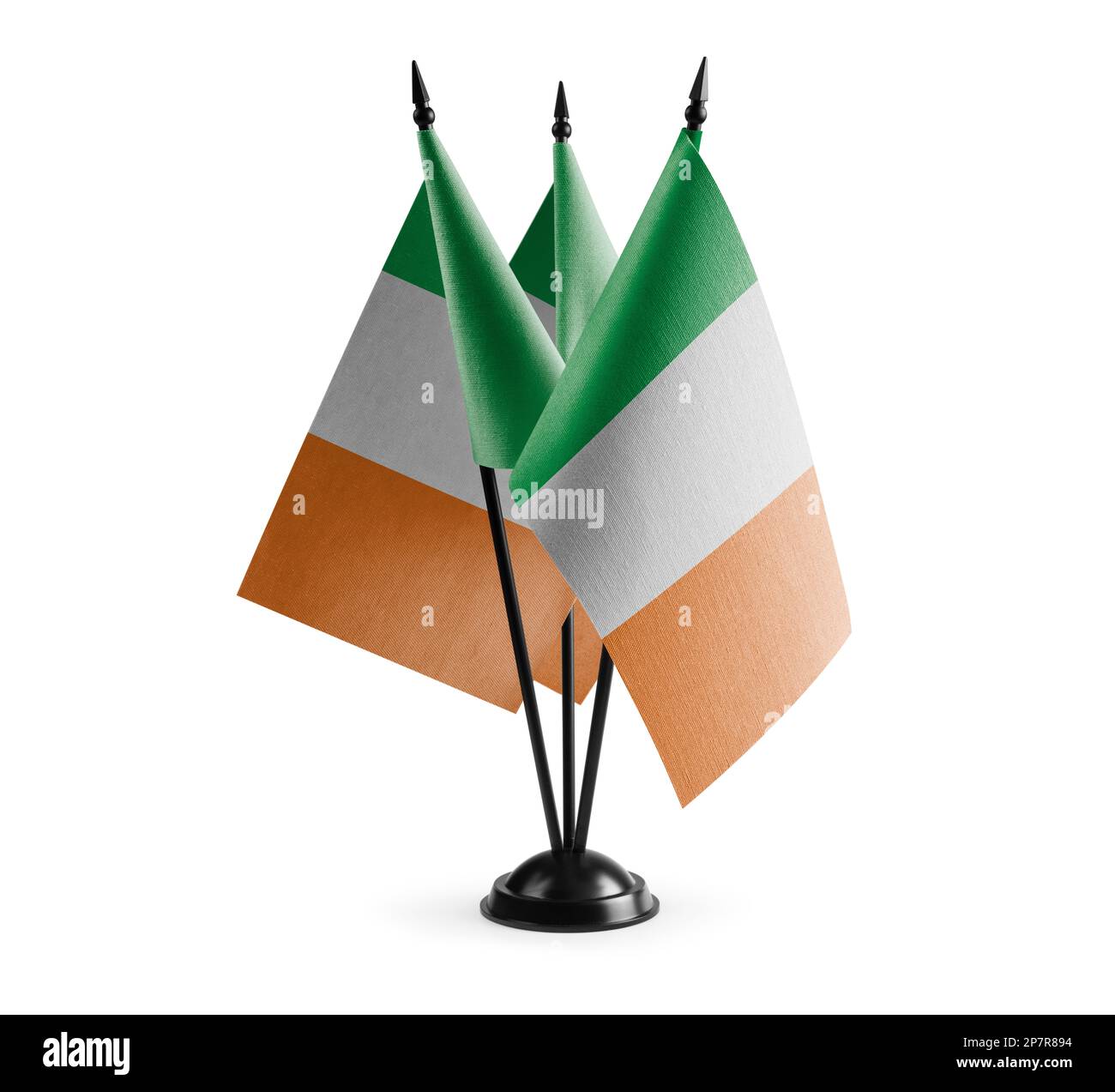 Small national flags of the Ireland on a white background Stock Photo ...