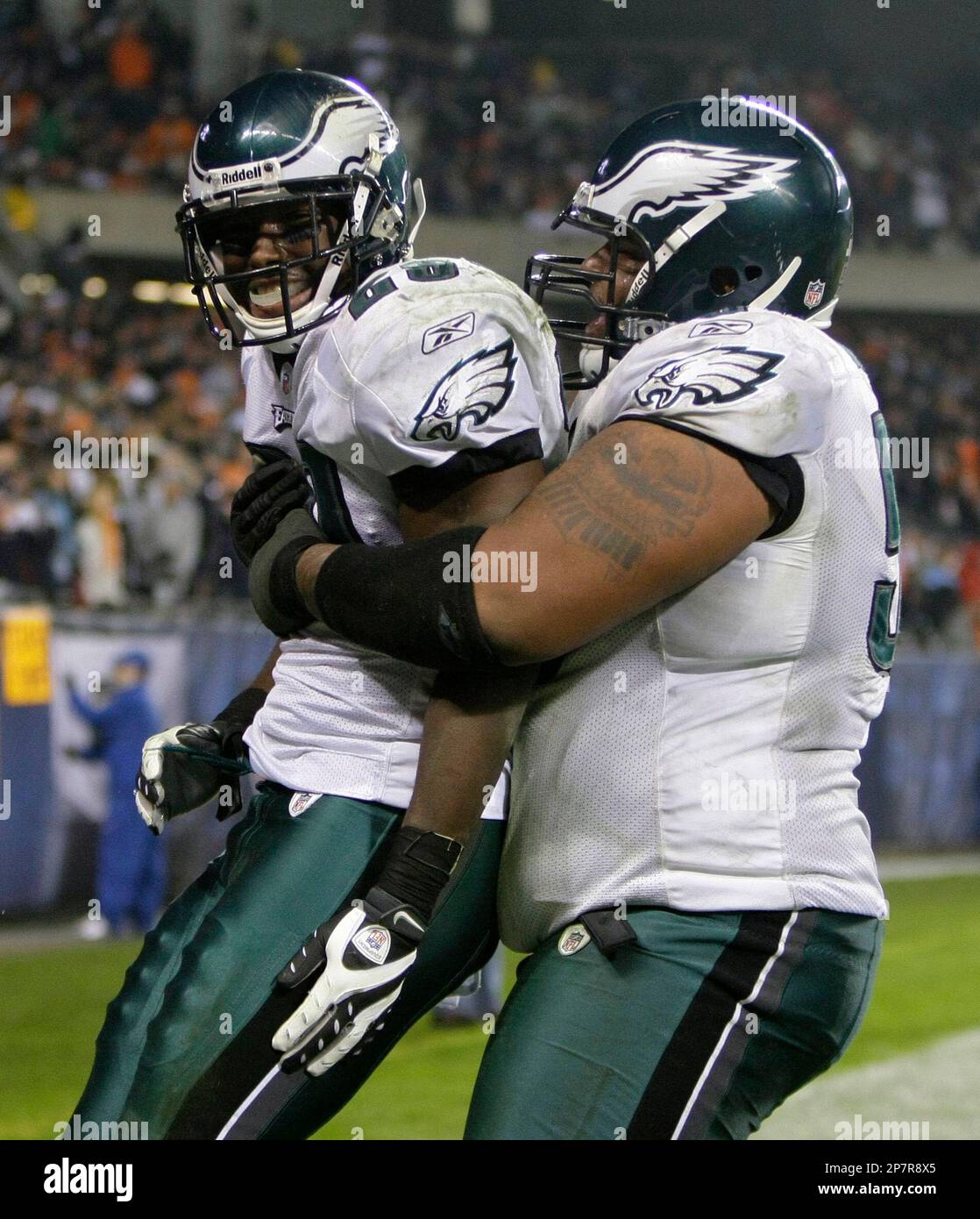 Philadelphia Eagles running back LeSean McCoy (29) is embraced by ...