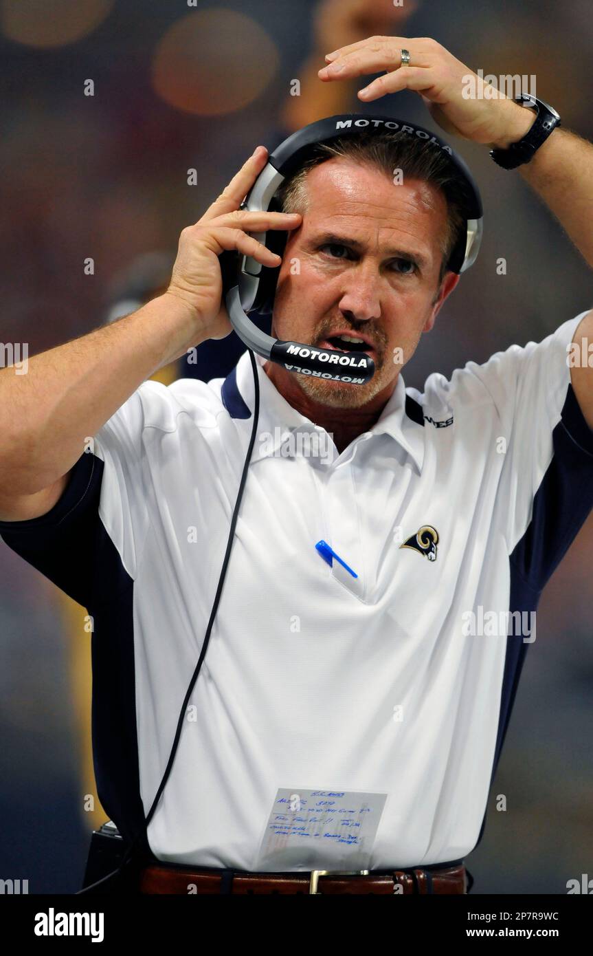 St. Louis Rams head coach Steve Spagnuolo stands on the sidelines ...