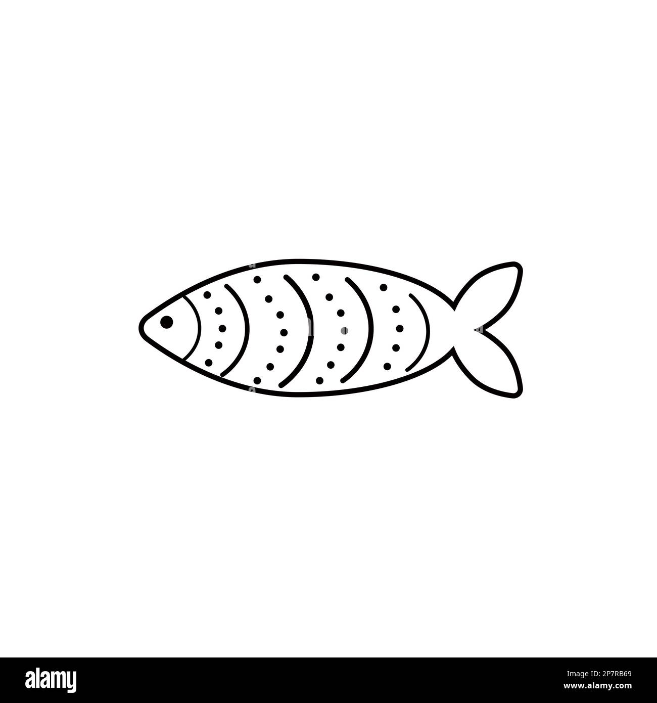 French April Fool's Day. Poisson d'avril. Black white fish for your ...