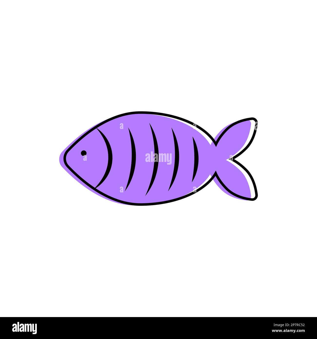 French April Fool's Day. Poisson d'avril. One color fish for your ...