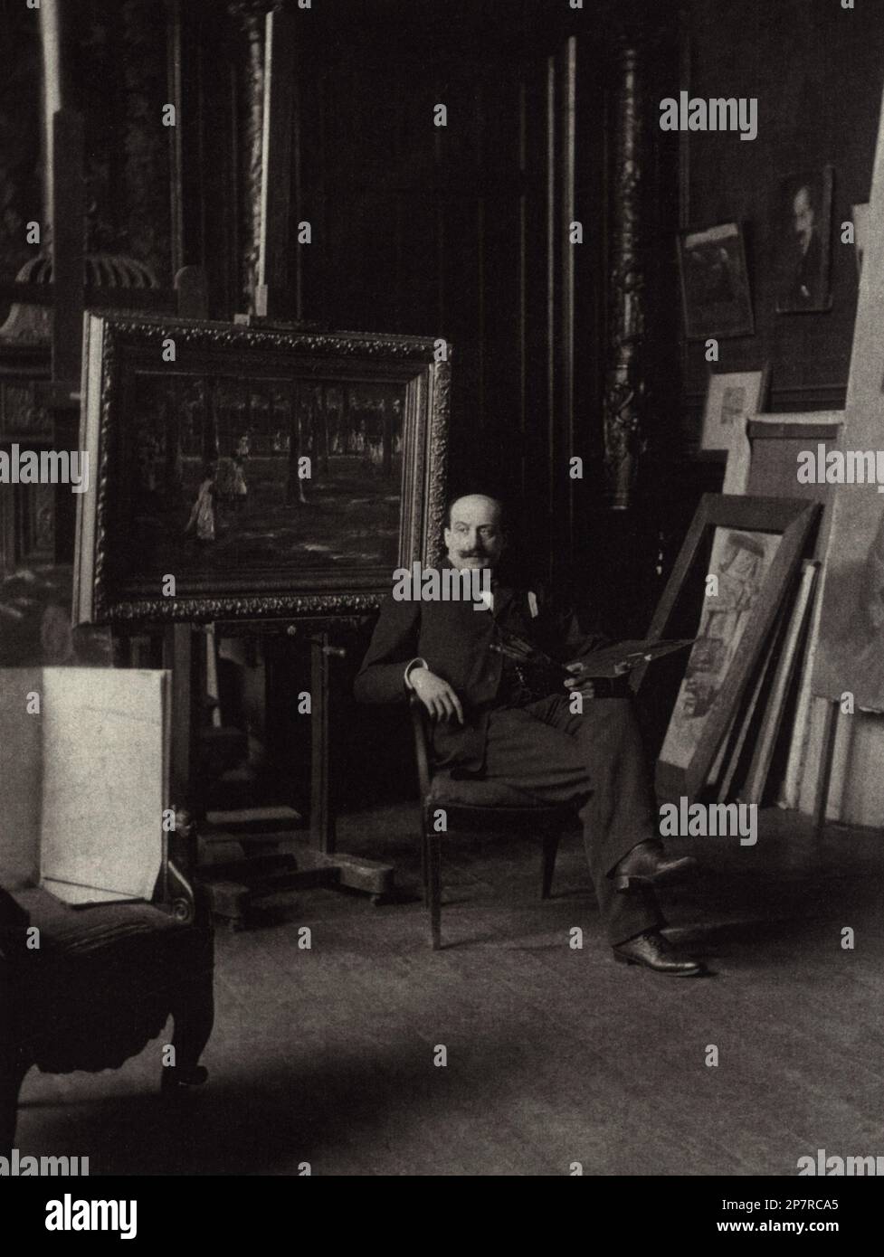 1900 ca : The german painter MAX LIEBERMANN ( Berlin 1847 - 1935 ...