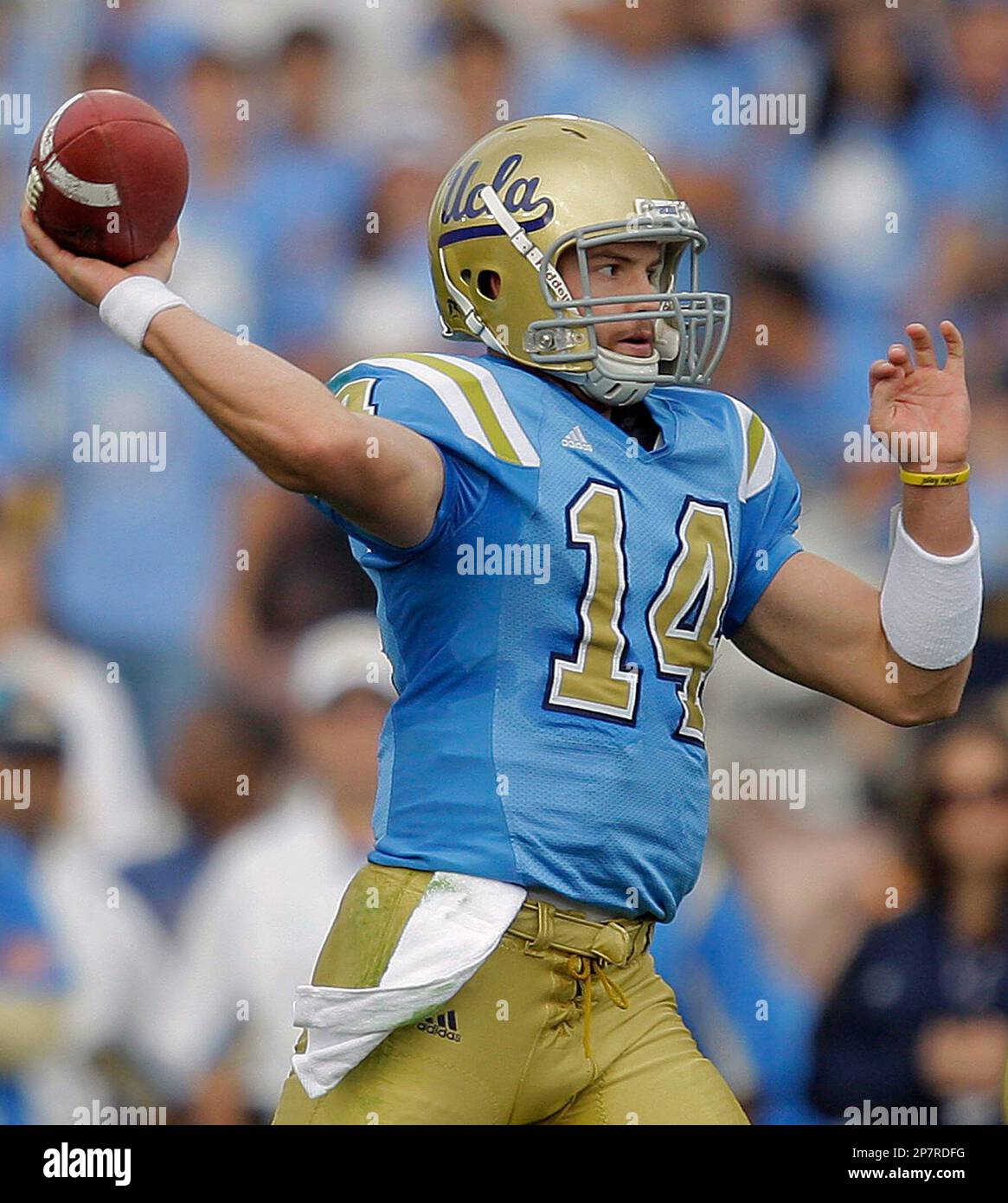 UCLA quarterback Kevin Prince passes the ball in the first half of ...