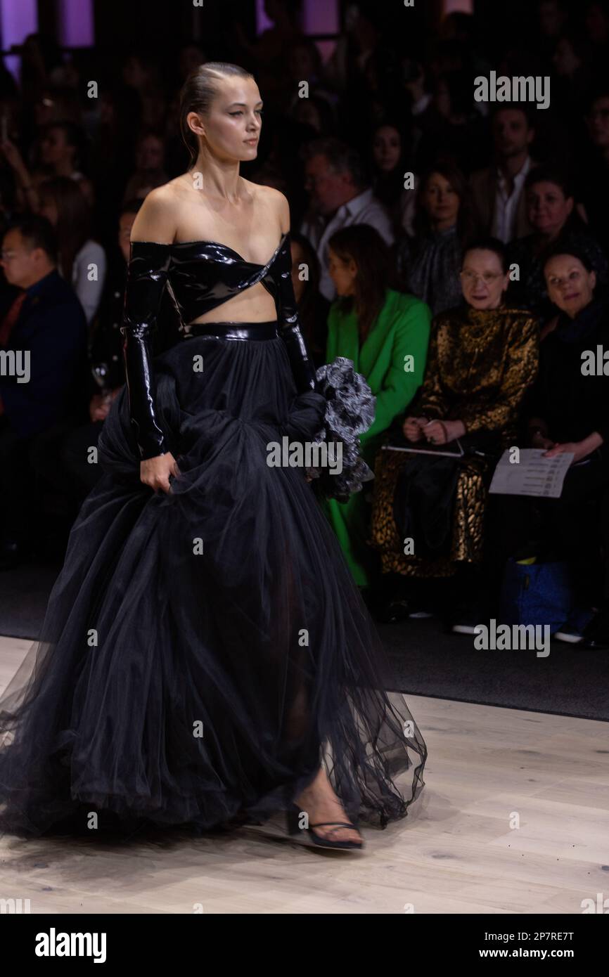 Melbourne, Australia. 08th Mar, 2023. A model showcases designs by ...