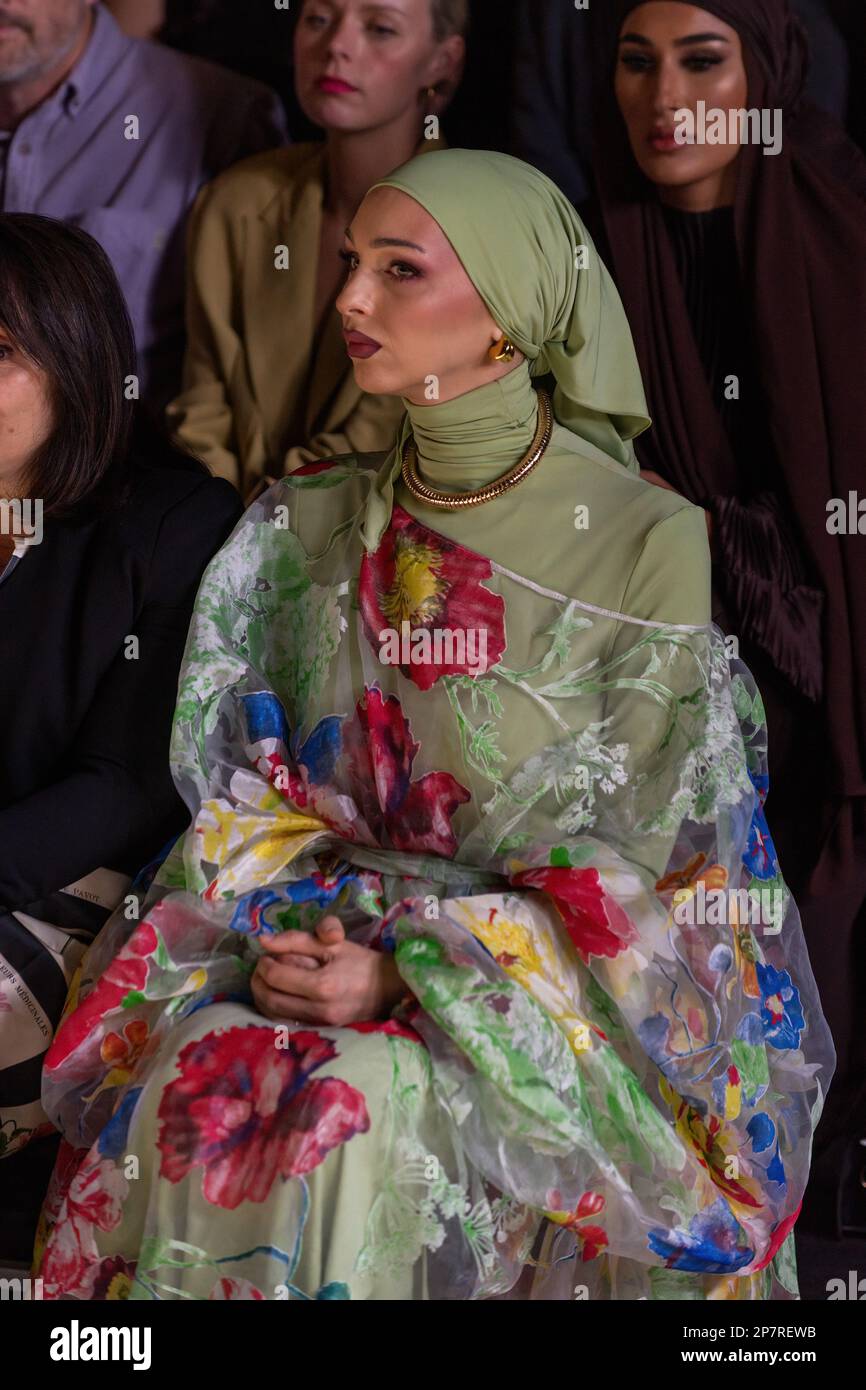 Designer Asia Hassan attends the Melbourne Fashion Festival on ...