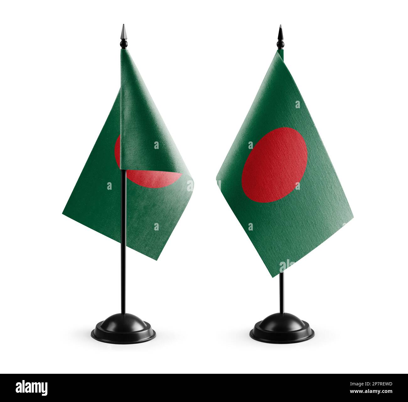 Small national flags of the Bangladesh on a white background Stock ...