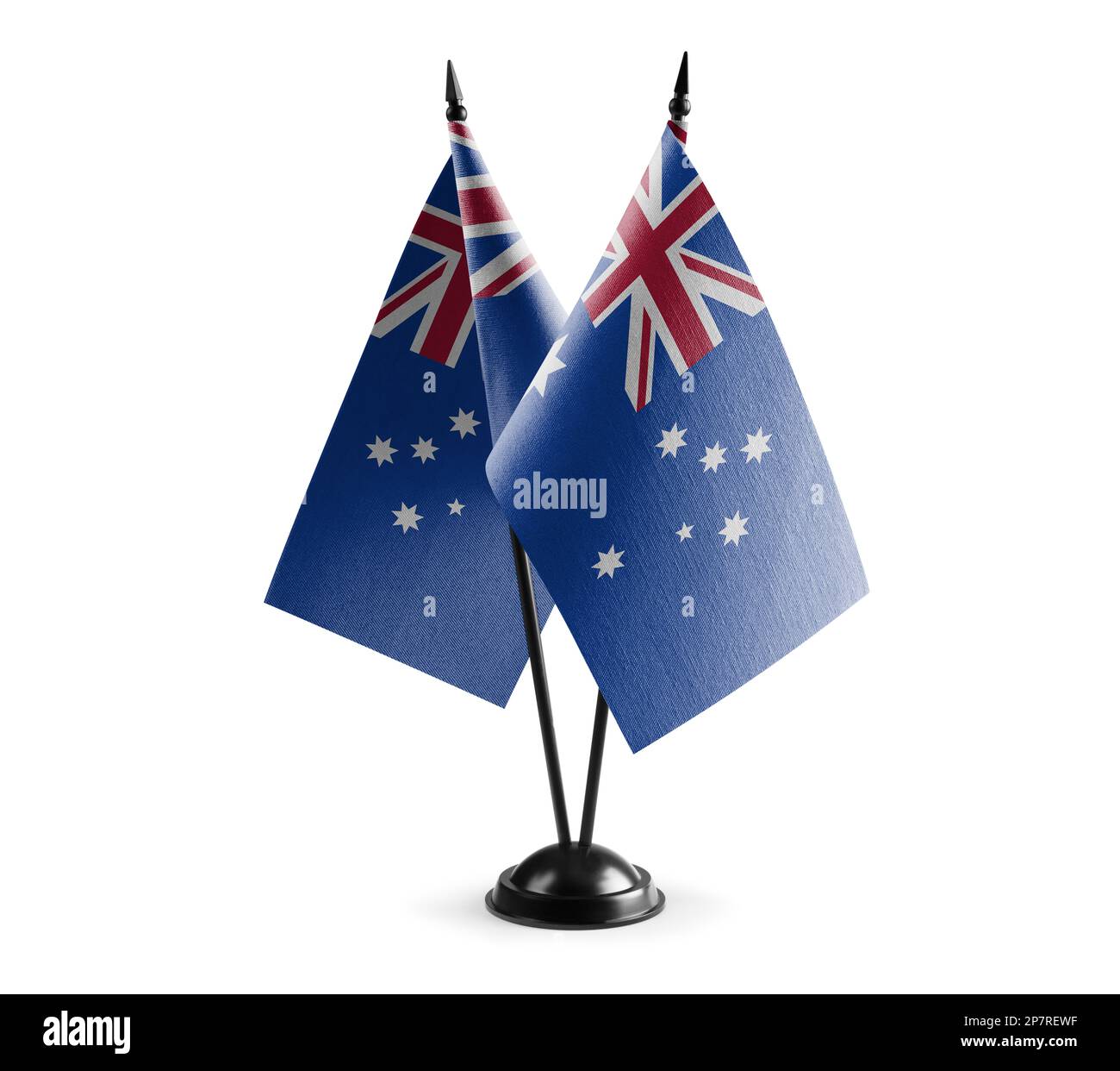 Small national flags of the Australia on a white background Stock Photo ...