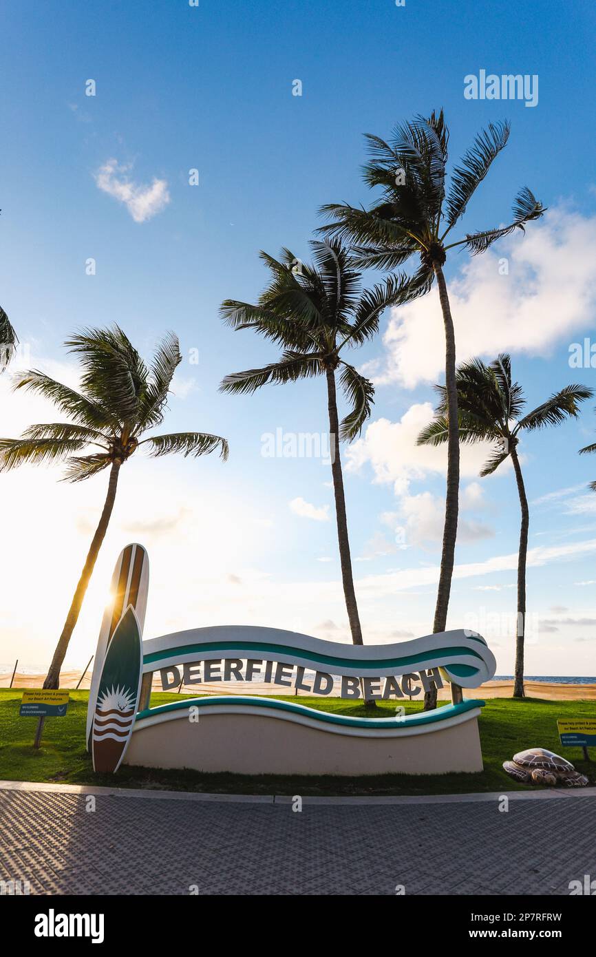 Deerfield beach ball signage hi-res stock photography and images - Alamy