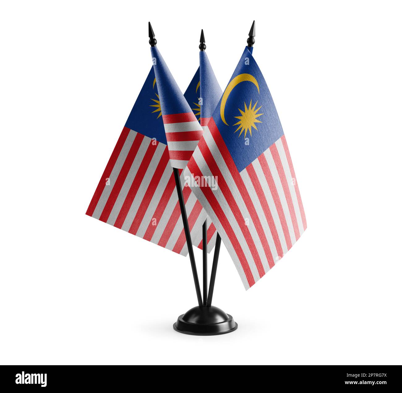 Small national flags of the Malaysia on a white background Stock Photo ...