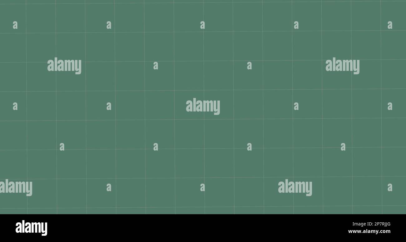 Grid lines forming squares with copy space on green background Stock ...