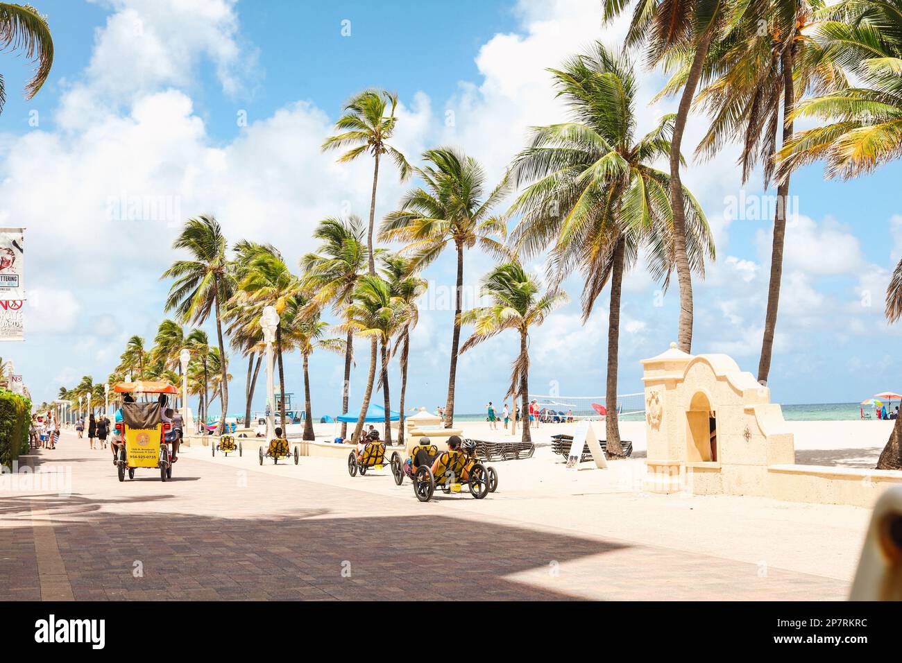 The iconic Hollywood Beach Broadwalk Stock Photo - Alamy