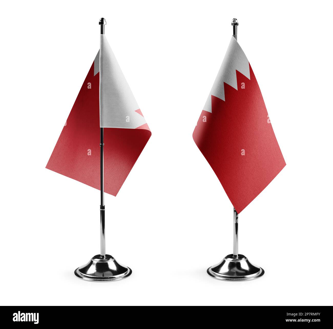 Small national flags of the Bahrain on a white background Stock Photo ...