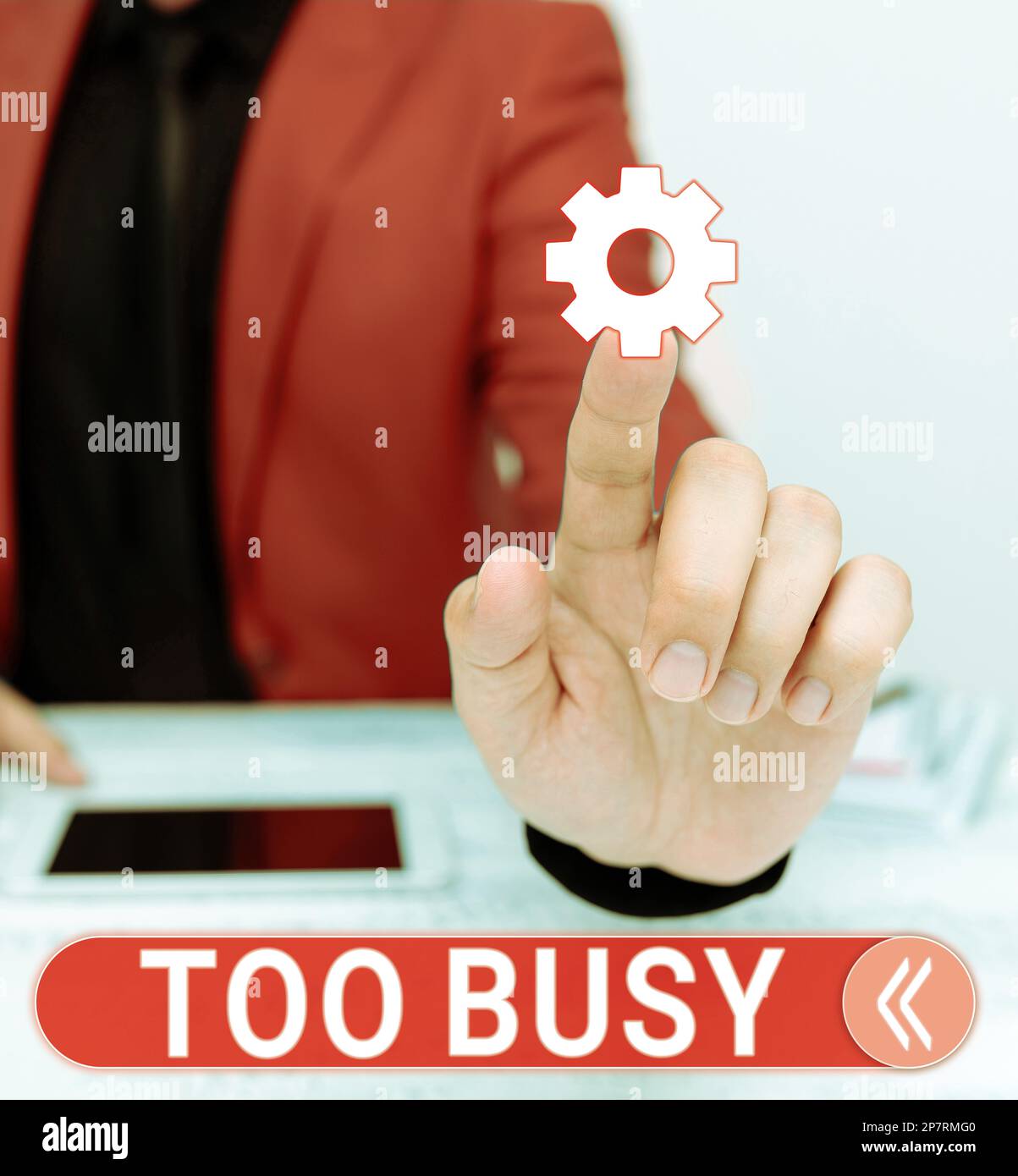 Text sign showing Too Busy. Business concept No time to relax no idle ...
