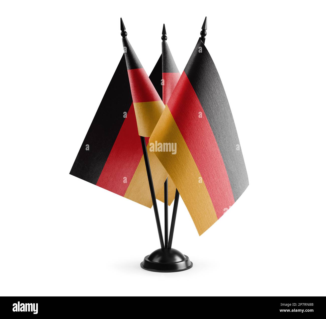 Small national flags of the Germany on a white background Stock Photo ...