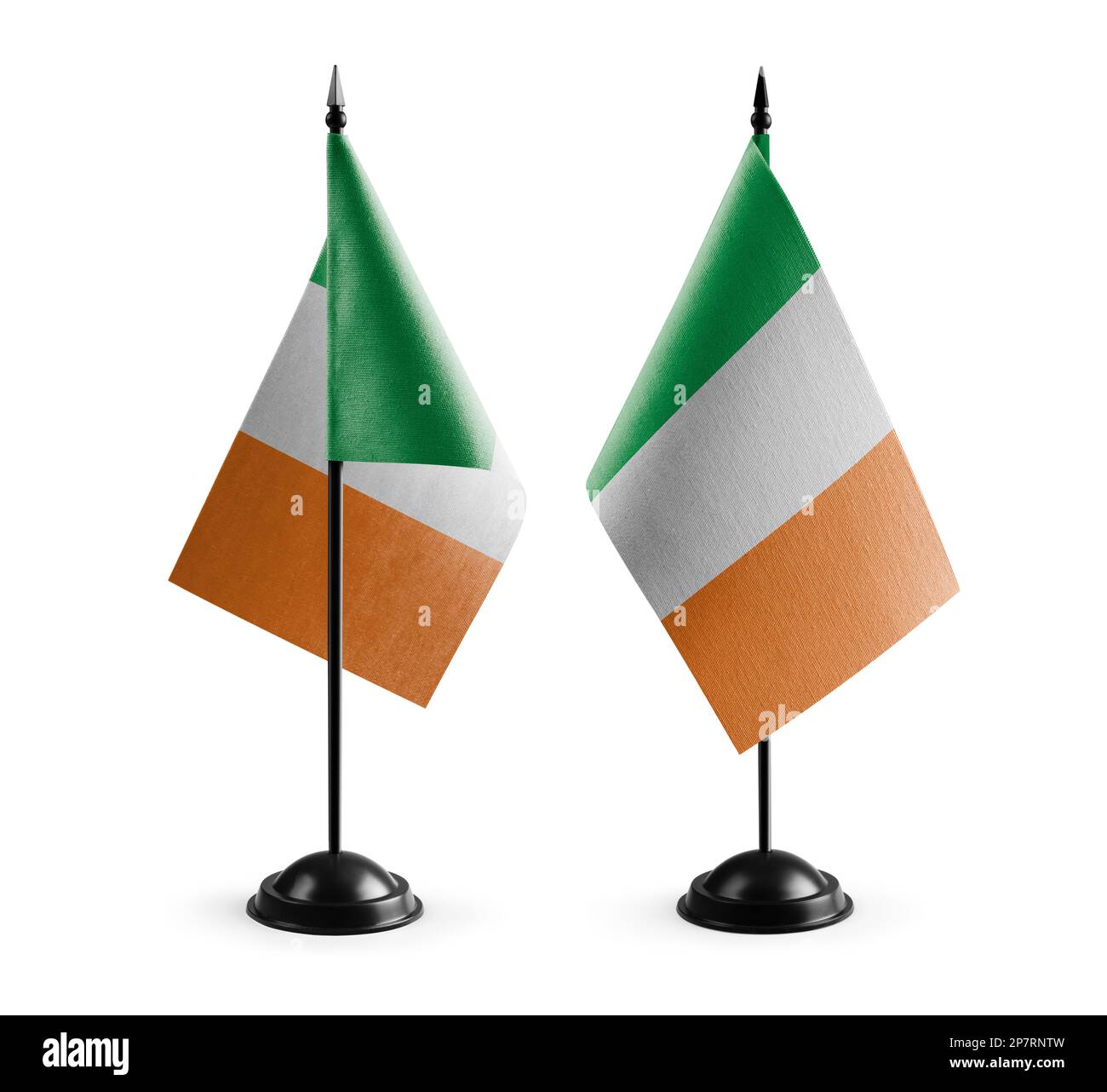 Small national flags of the Ireland on a white background Stock Photo ...