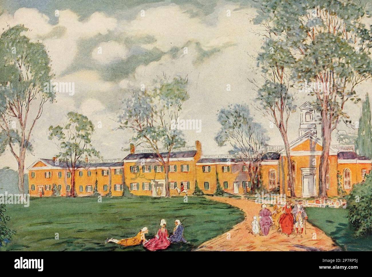 Doughoregan Manor, circa 1900 Stock Photo - Alamy