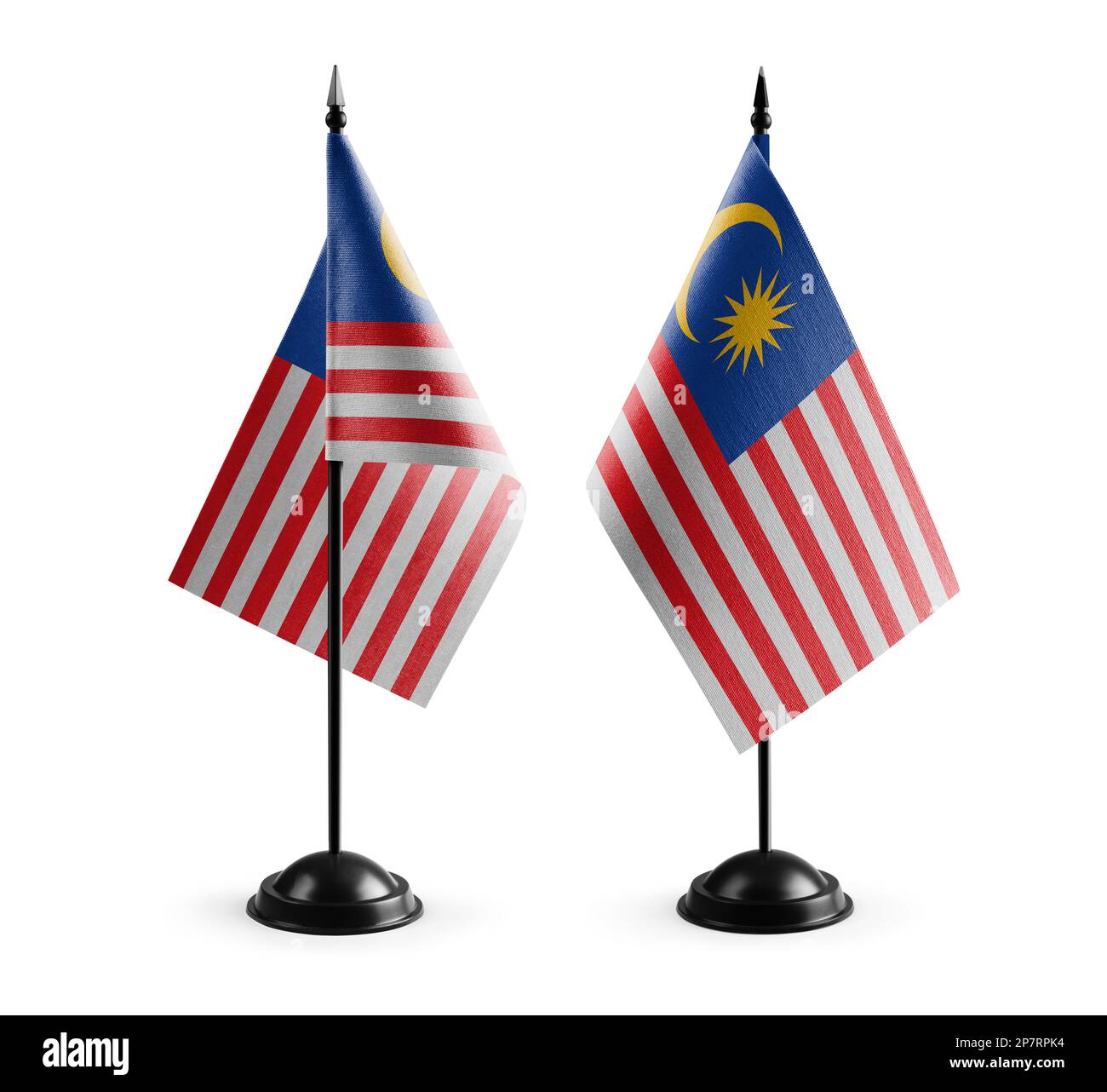 Small national flags of the Malaysia on a white background Stock Photo ...