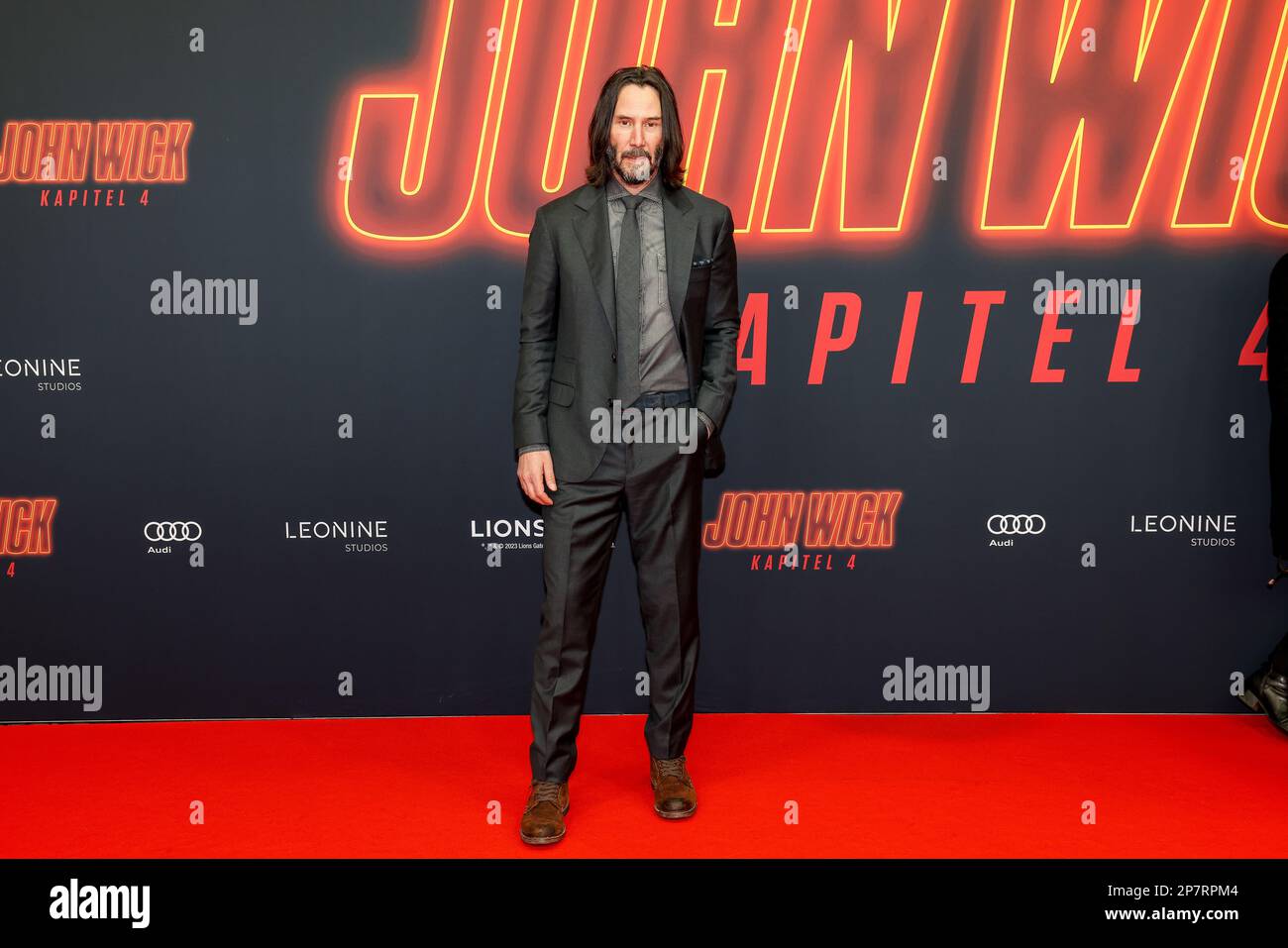 Berlin, Germany. 08th Mar, 2023. Keanu Reeves comes to the German premiere of the film "John ...